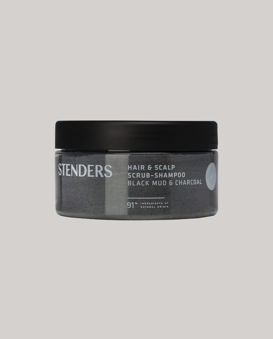 Hair & scalp scrub-shampoo Black mud & Charcoal - STENDERS Cosmetics