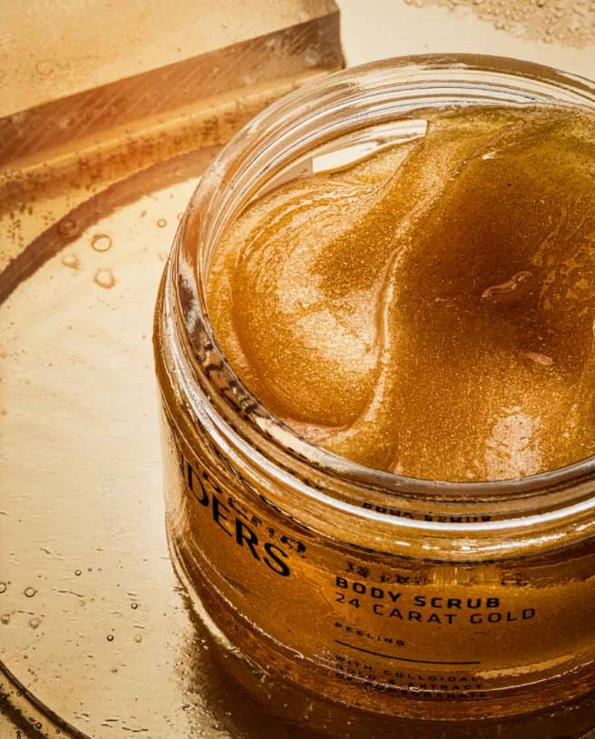 Gold scrub store